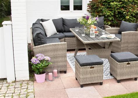 Bellavista Homeandgarden® Loungeset Rattan Gartenmöbel Ecklounge Set