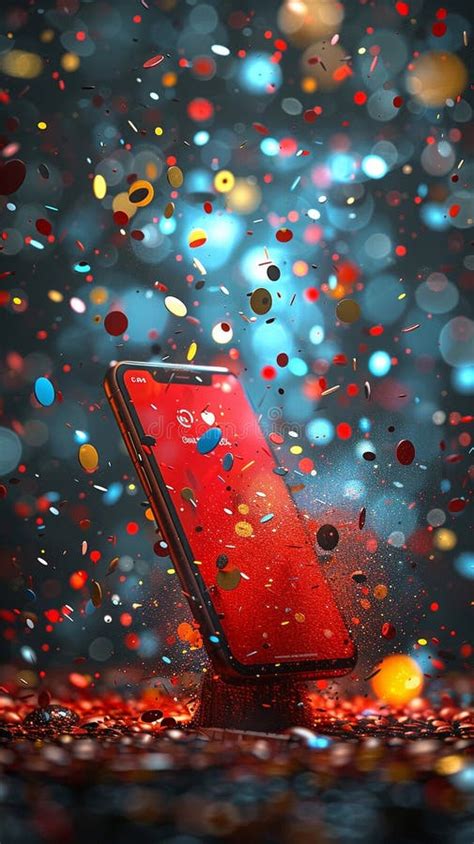 Smartphone With Notifications Popping Up Stock Image Image Of Alert Represent 312227167