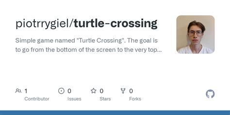 Github Piotrrygielturtle Crossing Simple Game Named Turtle