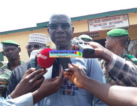 Faranah Le Général Aboubacar Sidiki Camara En Conclave Avec Les