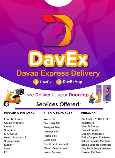Mga Ka Davex Pa Deliver Davex Delivery Service Gingoog