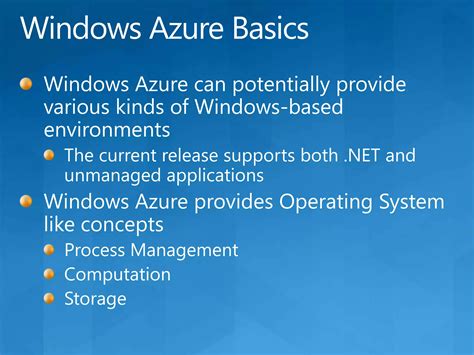 Cloud Application Architecture With Sql Azure And Windows Azure Pptx