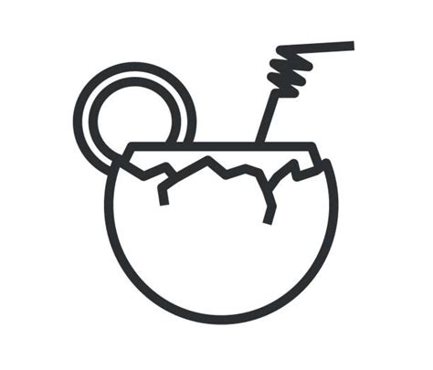 140 Pina Colada Silhouette Stock Illustrations Royalty Free Vector