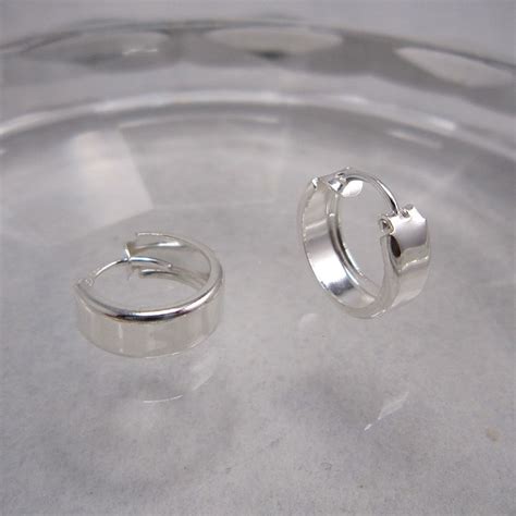 Sterling Silver Small Hoop Earrings Silver Jewellery 925