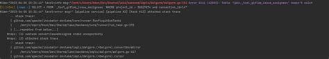 Bug Gitlab No Table For Gitlab Issue Assignees Issue