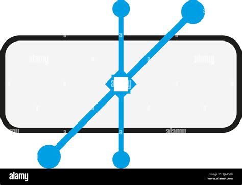 Vector Curve Path Drawing Template Illustration Stock Vector Image