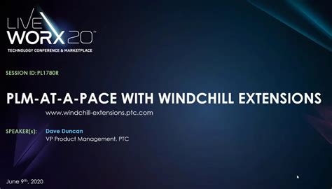 Wincom On Linkedin Liveworx 2020 Introduction To Windchill Extension Program Session