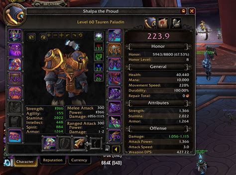 Help With Character Stats Ui R Wow