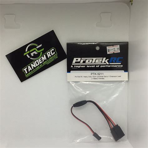protek rc heavy duty 15cm universal servo y extension lead tandemrc
