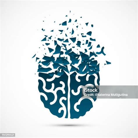 Brain Explosion Vector Illustration Stock Illustration Download Image