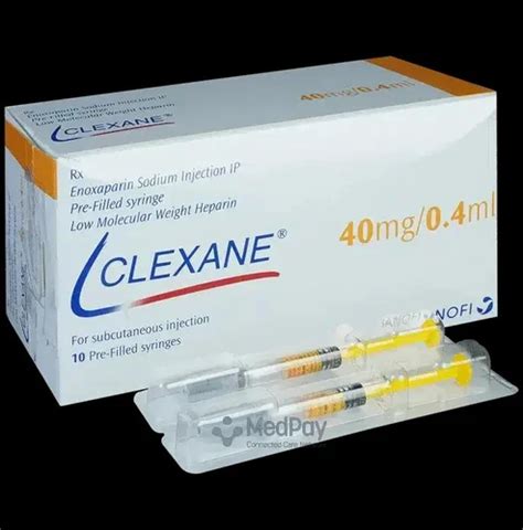 Clexane 40 Mg Injection At ₹ 320 Vial Clexane Enoxaparin Injection In