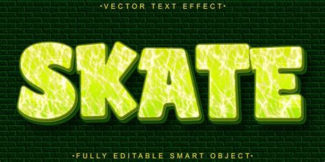 Premium Vector Skate Vector Fully Editable Smart Object Text Effect