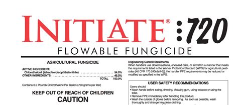 Real Pesticide Label