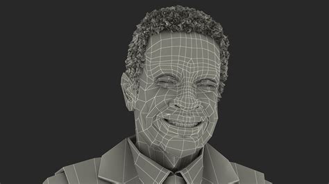 Afro American Grandpa Everyday Style Smiling 3d Model 169 Gltf Obj