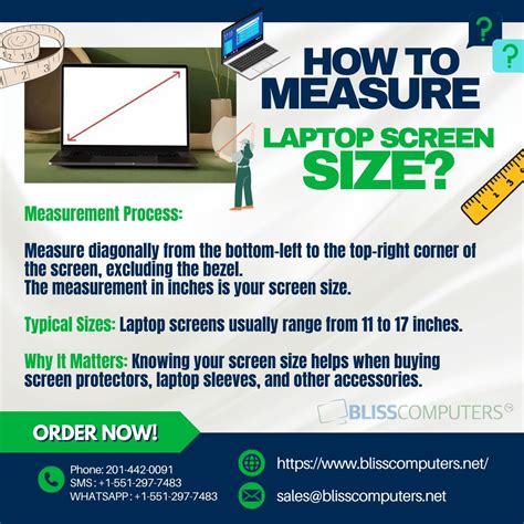 HOW TO MEASURE LAPTOP SCREEN SIZE 1543 Bliss Computers