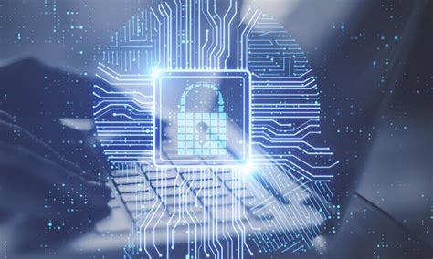 Premium Photo Hands Using Laptop With Digital Chip With Clock Interface