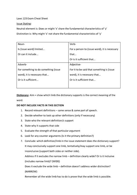 Laws 123 Exam Cheat Sheet Warning Tt Undefined Function 32 Laws 123 Exam Cheat Sheet Issue
