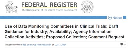 Fda Draft Guidance Explained “use Of Data Monitoring Committees In Clinical Trials”