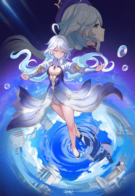 Furina And Focalors Genshin Impact Drawn By God Hunter Danbooru