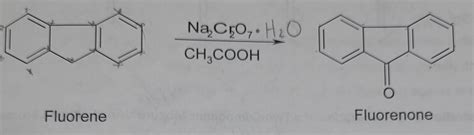 Solved In The Oxidation Of Fluorene Lab We Oxidized