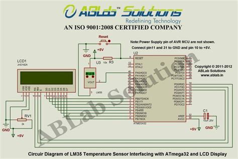 LM35 Temperature Sensor Interfacing With AVR ATmega16 Microcontroller