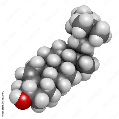 Ilustrace „beta Sitosterol Phytosterol Molecule 3d Rendering
