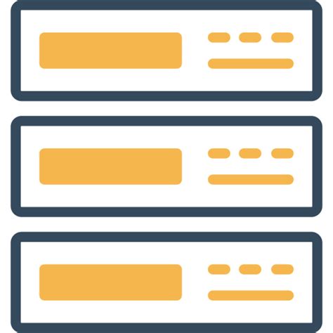 Database Generic Color Lineal Color Icon