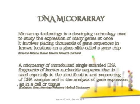 Dna Microarray Technique Pptx