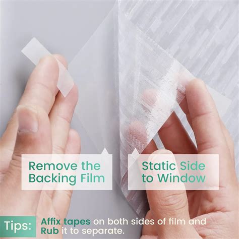 Фолио за прозорци Rabbitgoo Privacy самозалепващо се 44 5 X 200 модел с успоредни линии Emag Bg