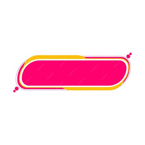 Premium Vector Text Vector Geometric Shapes Button Design