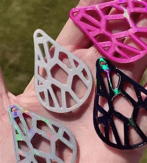 Holographic Rainbow Reflective 3d Prints 3d Printing On Diffraction