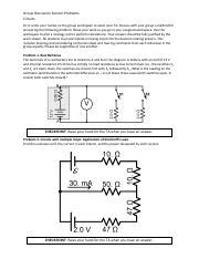 Circuits Pdf Group Discussion Section Problems Circuits First Write Your Names On The