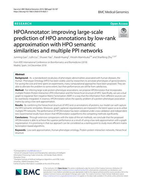 Pdf Hpoannotator Improving Large Scale Prediction Of Hpo Annotations By Low Rank