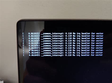 Kernel Problem I Guess No Irq Handler Support Manjaro Linux Forum