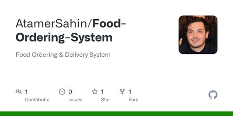 GitHub AtamerSahin Food Ordering System Food Ordering Delivery System
