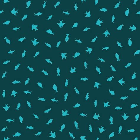 Premium Vector Fish Seamless Pattern Background Vector Illustration