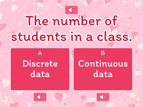 Discrete And Continuous Data By T Apple Quiz