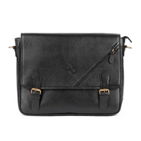 Black Leather Side Bag At Rs 2000 Leather Shoulder Bags In Noida Id