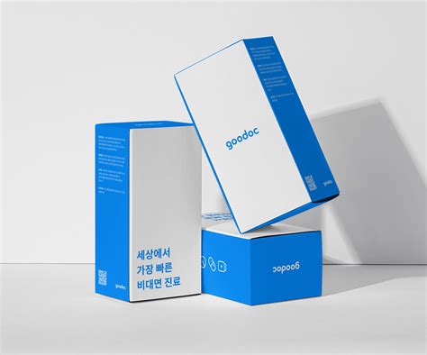 굿닥 비대면진료 약 배송 패키지 디자인 By Goodoc 노트폴리오