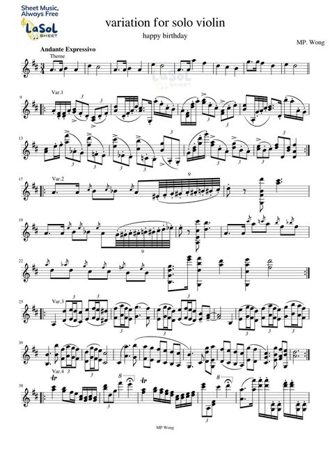 Happy Birthday Violin Sheet Music [download Free Pdf]