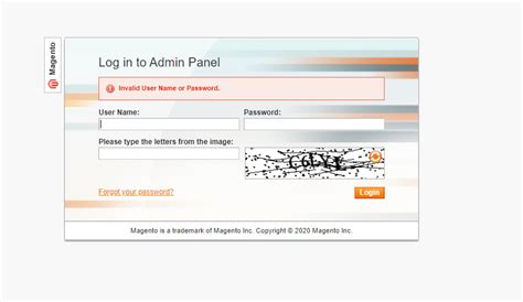 Solved Unable To Login To Admin Panel Magento Forums