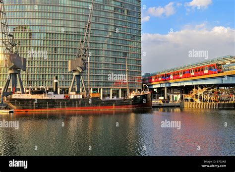 West India Quay And The Docklands Light Railway Canary Wharf Estate