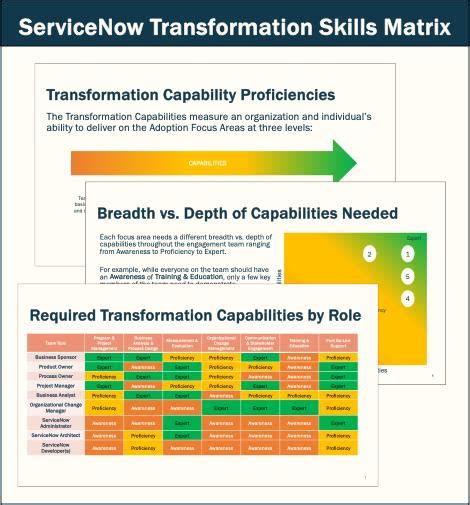 Courtney Schuyler Phd On Linkedin Servicenow Transformation Skills Matrix