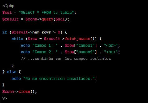 Tutorial para Conectar PHP con Bases de Datos MySQL Programa en Línea