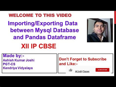 Pandas DataFrame To From Mysql Table Database Importing Exporting Using Read Sql To Sql Function