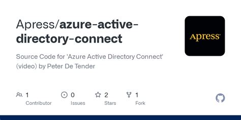 GitHub Apress Azure Active Directory Connect Source Code For Azure Active Directory Connect