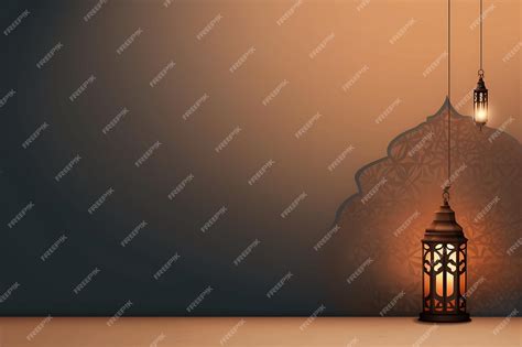 Premium Photo Brown Islamic Background