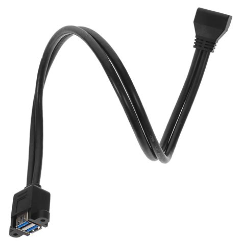 Masteelf 1 Set Of Usb Header Cable 19pin To Usb Female Cable Motherboard Usb Adapter Cable