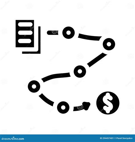 Payroll Processing Glyph Icon Vector Illustration Stock Vector