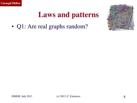 Ppt Large Graph Mining Patterns Explanations And Cascade Analysis